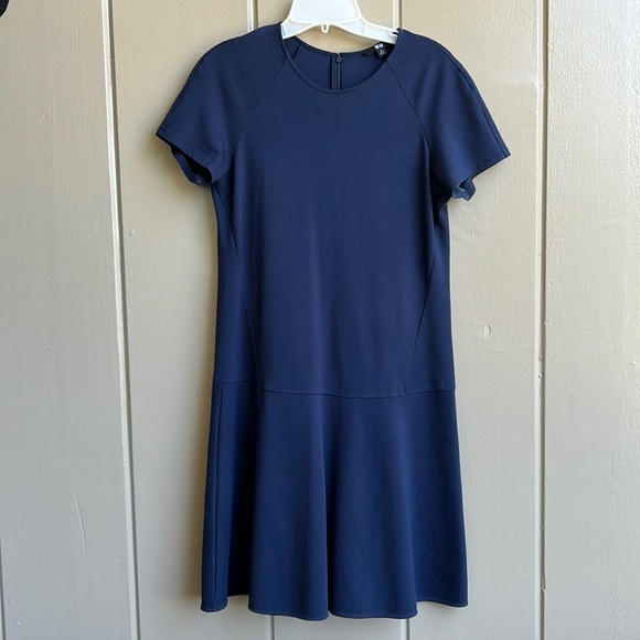 Uniqlo | Dresses | Uniqlo Navy Blue Drop Waist Dresssize M | Poshmark